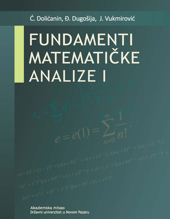 FUNDAMENTI MATEMATIČKE ANALIZE I