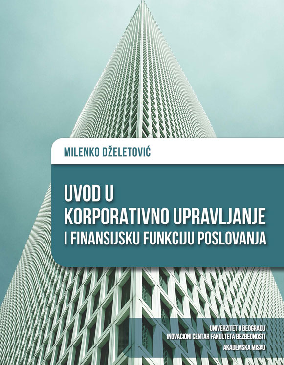 UVOD U KORPORATIVNO UPRAVLJANJE I FINANSIJSKU FUNKCIJU POSLOVANJA