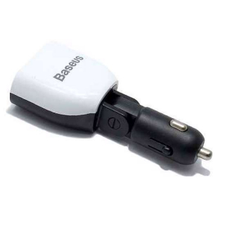 Auto punjac BASEUS smart + display 2 USB/3.4A beli