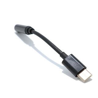 Adapter 3.5mm na Type C crni