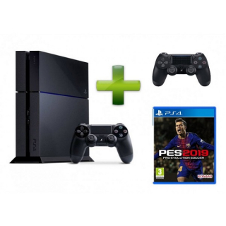 SONY Playstation Konzola PS4 500GB + DS4 + PES 2019