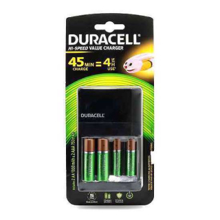 Baterije NiMh punjive 1.2V AA 1300mAh x 2 + 1.2V AAA 750 mAh x 2 + punjac CEF 14 Duracell