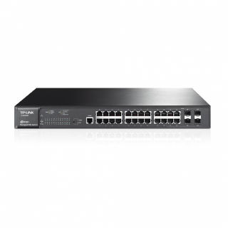 TP-LINK Switch Gigabit JetStream 24x RJ45 10/100/1000Mbps L2 Managed PoE+ with 4 Combo SFP Slots