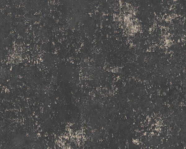 A.S. CRÉATION WALLPAPER «UNI, BLACK, CREAM, GOLD, METALLIC» 388325