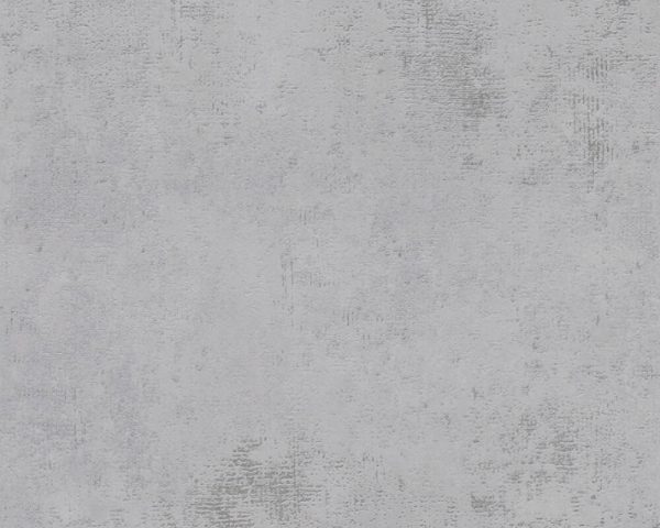 A.S. CRÉATION WALLPAPER «UNI, GREY, METALLIC, SILVER» 388323