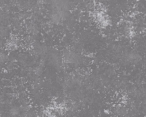 A.S. CRÉATION WALLPAPER «UNI, GREY, METALLIC, SILVER» 388324