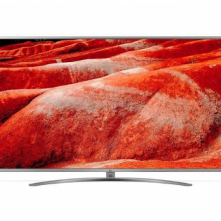 LG 82UM7600PLB LED TV 82 Ultra HD, WebOS ThinQ AI, Steel Silver, Crescent stand, Magic remote