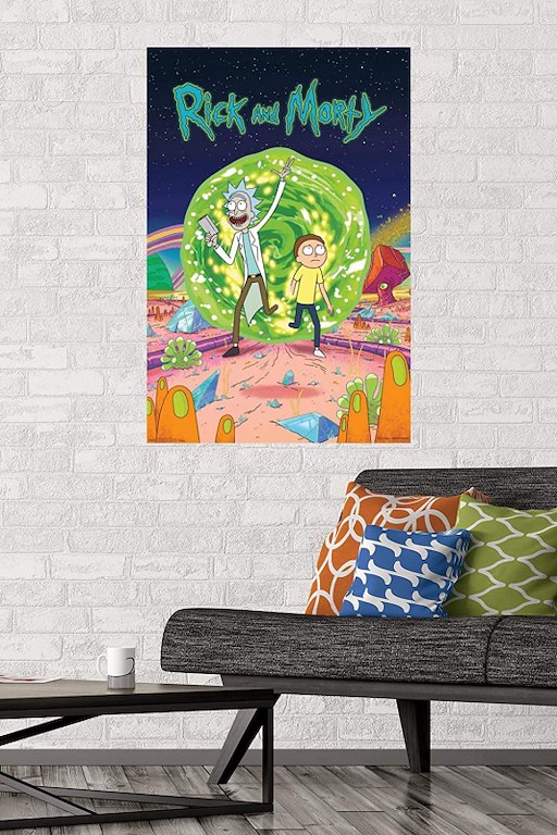 Rick and Morty poster zidni na platnu 40 x 60 cm