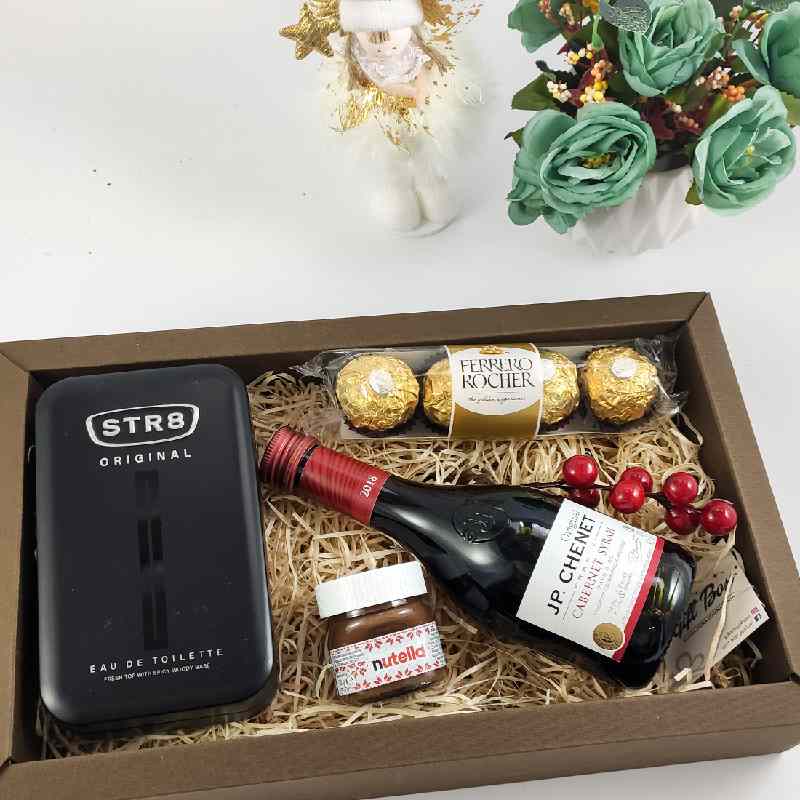 Poklon kutija Vino i parfem box 00056-1