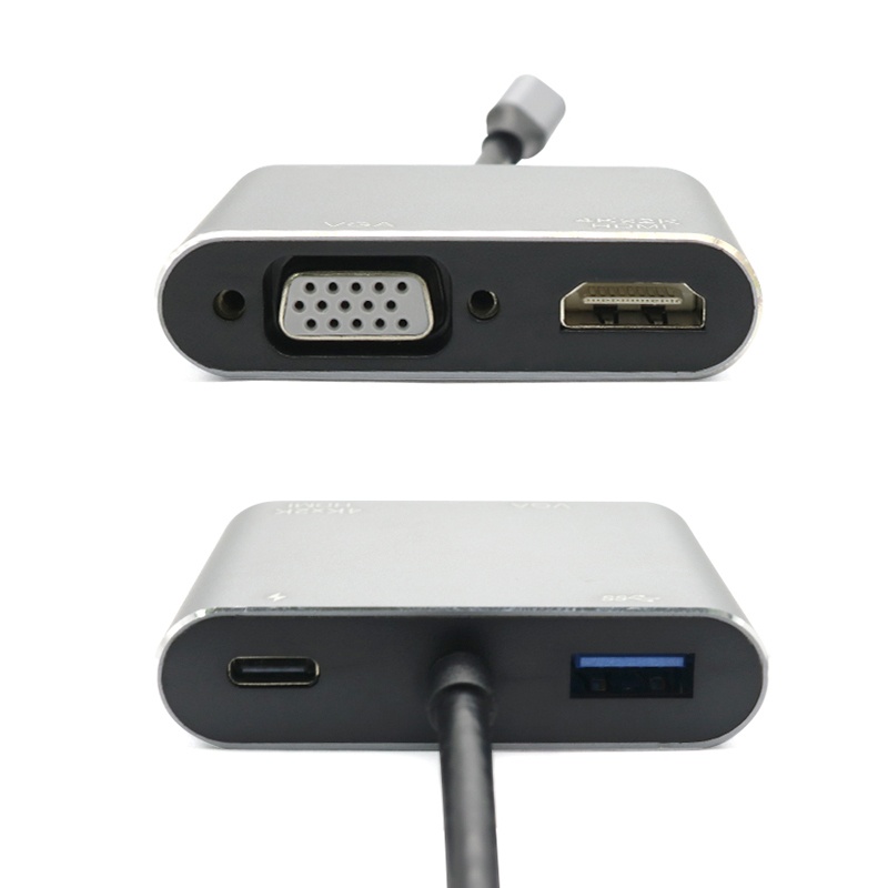 HDMI+VGA+Type C+USB3.0 (4 u 1) adapter za MacBook
