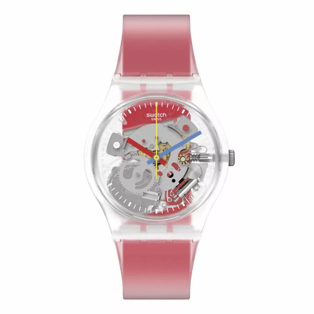 Swatch GE292 Clearly Red Straped