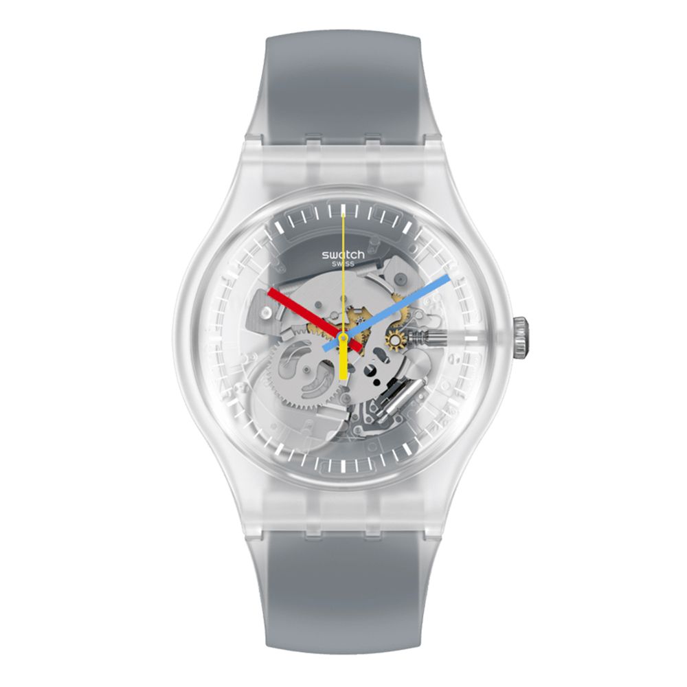 Swatch SUOK157 Clearly Black Striped