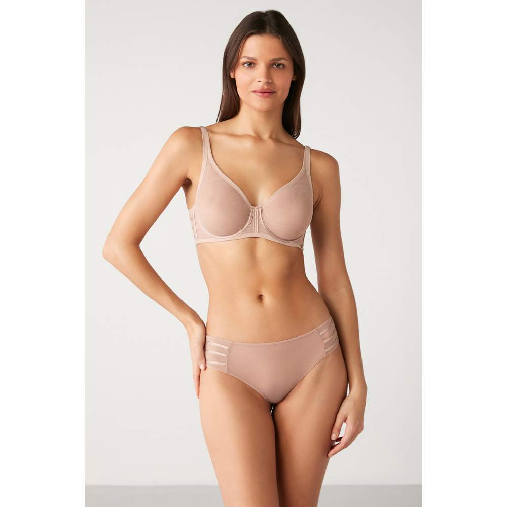 Mell Transparent Gathering Bra