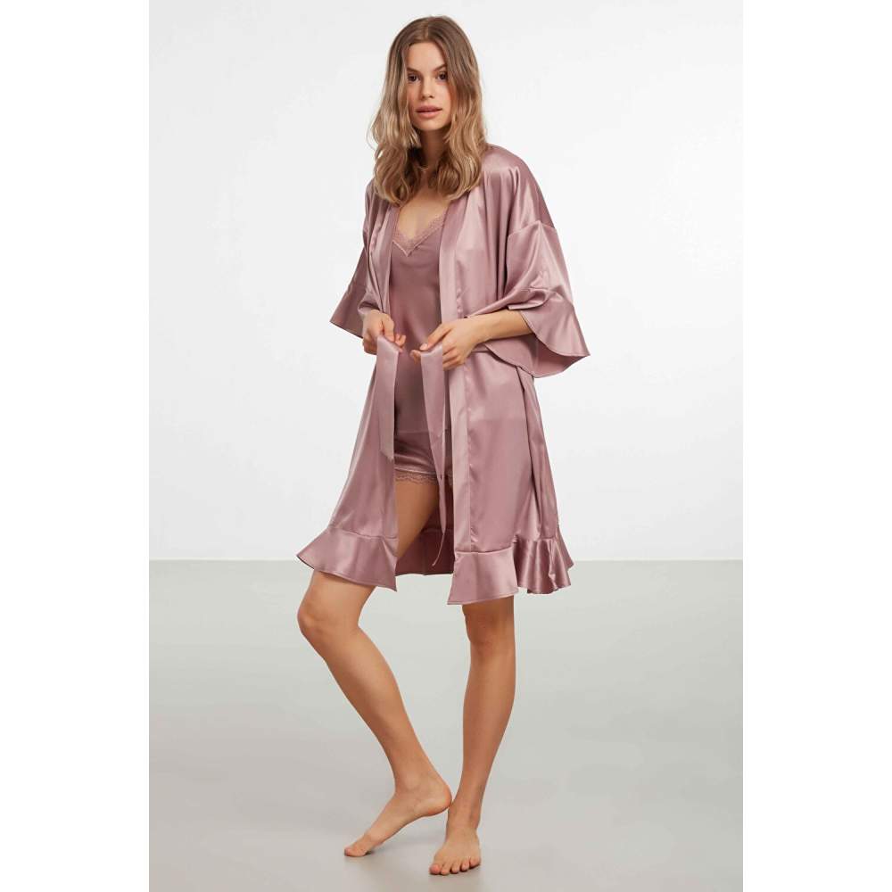 Alisa Satin Dressing Gown