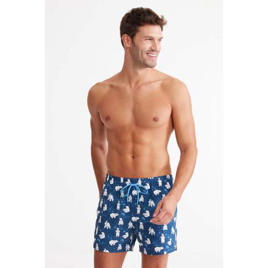 Arctic Bear Patterned Shorts