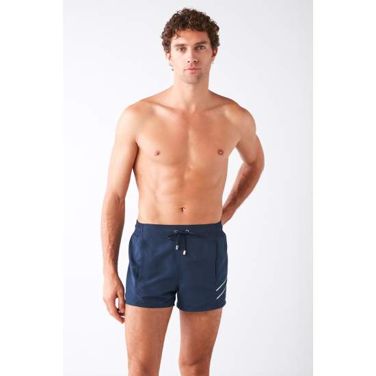 Marine Shiny Stripe Marine Shorts