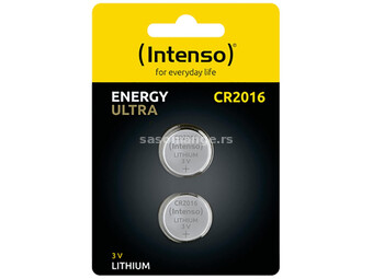 (Intenso) Baterija litijumska, CR2016/2, 3 V, dugmasta, blister 2 kom
