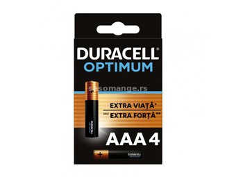 Baterija Duracell Optimum AAA (pak 4 kom), nepunjiva