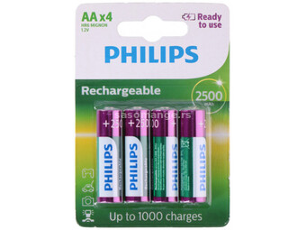 Philips Baterija AA NiMH 1.2V 2500mAh (1/4) 46776