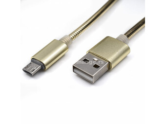 USB metalni kabl Mikro 1m MAB-K010 Gold 101-34