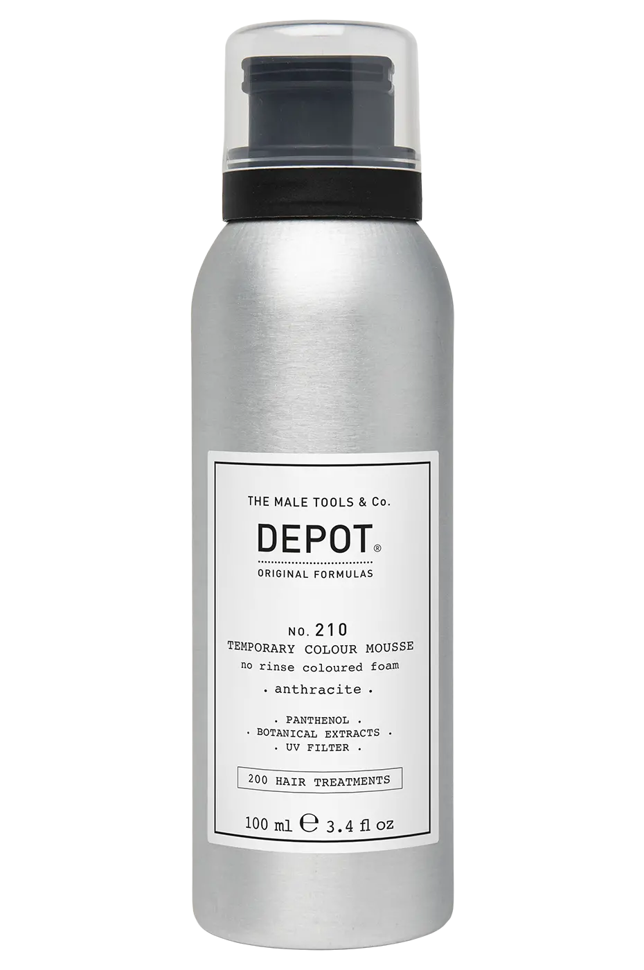 NO.210 DEPOT Temporary Colour Mousse anthracite 100ml