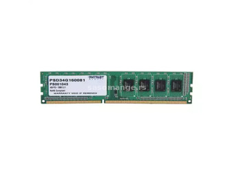 Memorija Patriot PSD34G160081 DDR3 - 4 GB, 1600 MHz