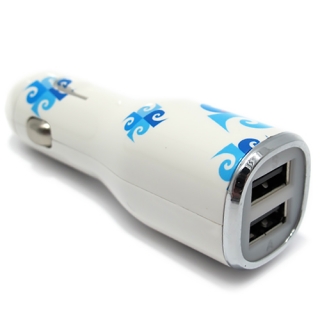 Auto punjac PIERRE CARDIN PCA-E01 2A 2xUSB plavo-beli