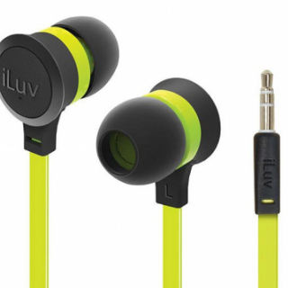iLuv Neon Sound Stereo Earphones (with Microphone) Neon Green-Black