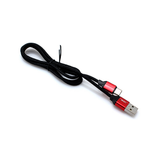 USB data kabal LDNIO LS391 Type C 1m crno-crveni