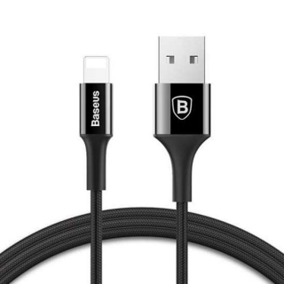 USB data kabal BASEUS SHINING za Iphone lightning 1m crni