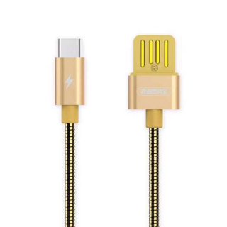USB data kabal REMAX TINNED COPPER RC-080a type C zlatni 1.2m