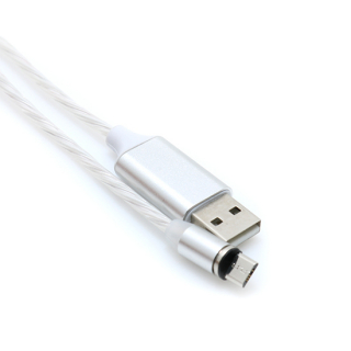 USB data kabal X-CABLE micro USB svetleci beli