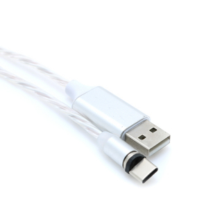 USB data kabal X-CABLE Type C svetleci beli