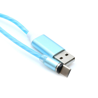 USB data kabal X-CABLE Type C svetleci plavi