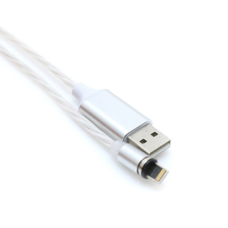 USB data kabal X-CABLE za Iphone lightning svetleci beli