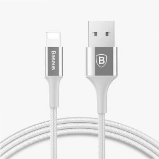 USB data kabal BASEUS SHINING za Iphone lightning 1m srebrni