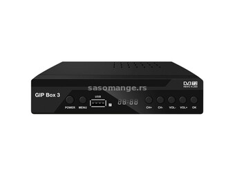 Golden Interstar Prijemnik zemaljski, DVB-T2, H.265, HDMI, SCART - GIP Box 3