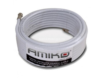 Amiko Koaksijalni kabel RG-6, CCS, 90dB, 20 met. Sa konektorima - RG6/90dB - 20m