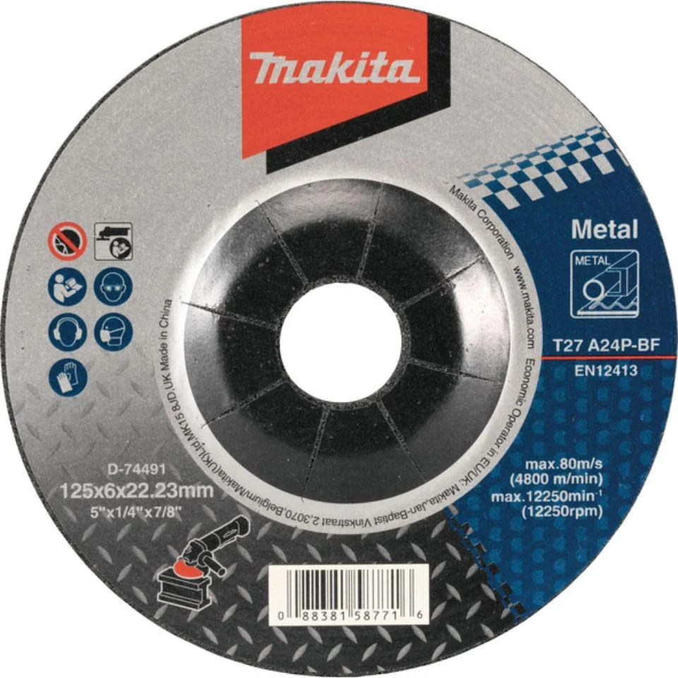 Makita Brusilica za metal, A24P, 125×6.0x22.23