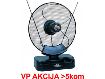 GMB-028 ** Gembird Antena sobna sa pojacalom, UHF/VHF, dobit SADA SA 36dB, diam 31cm, 220v+12V(10...