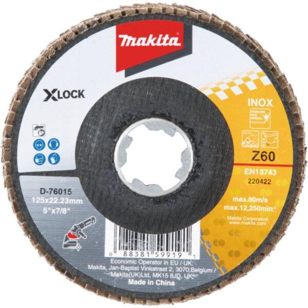 Makita Flap disk Fibergl. podloga pod uglom 125 mm x-LOCx Z60