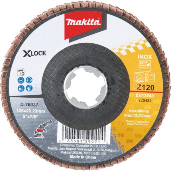 Makita Flap disk Fibergl. podloga pod uglom 125mmx-LOCx Z120