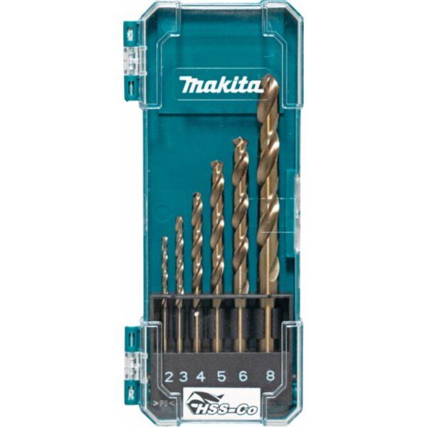 Makita HSS-Co burgija za metal 6 xom set 2,3,4,5,6,8mm