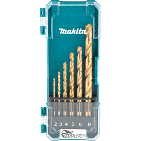 Makita HSS-TiN burgija za metal exonomična 6xom set 2-8mm