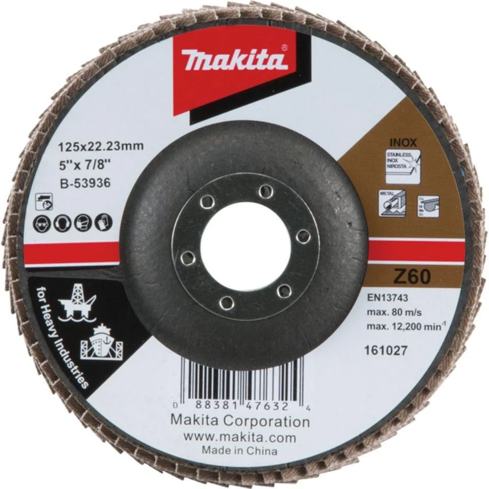 Makita Industrijski preklopni disk za teške uslove rada Z60 125×22.23