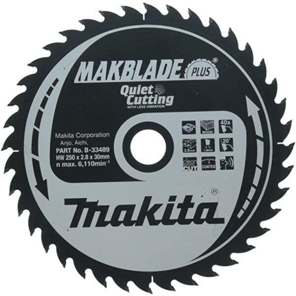 Makita List testere MAKBlade Plus, 250x30x40T, za drvo