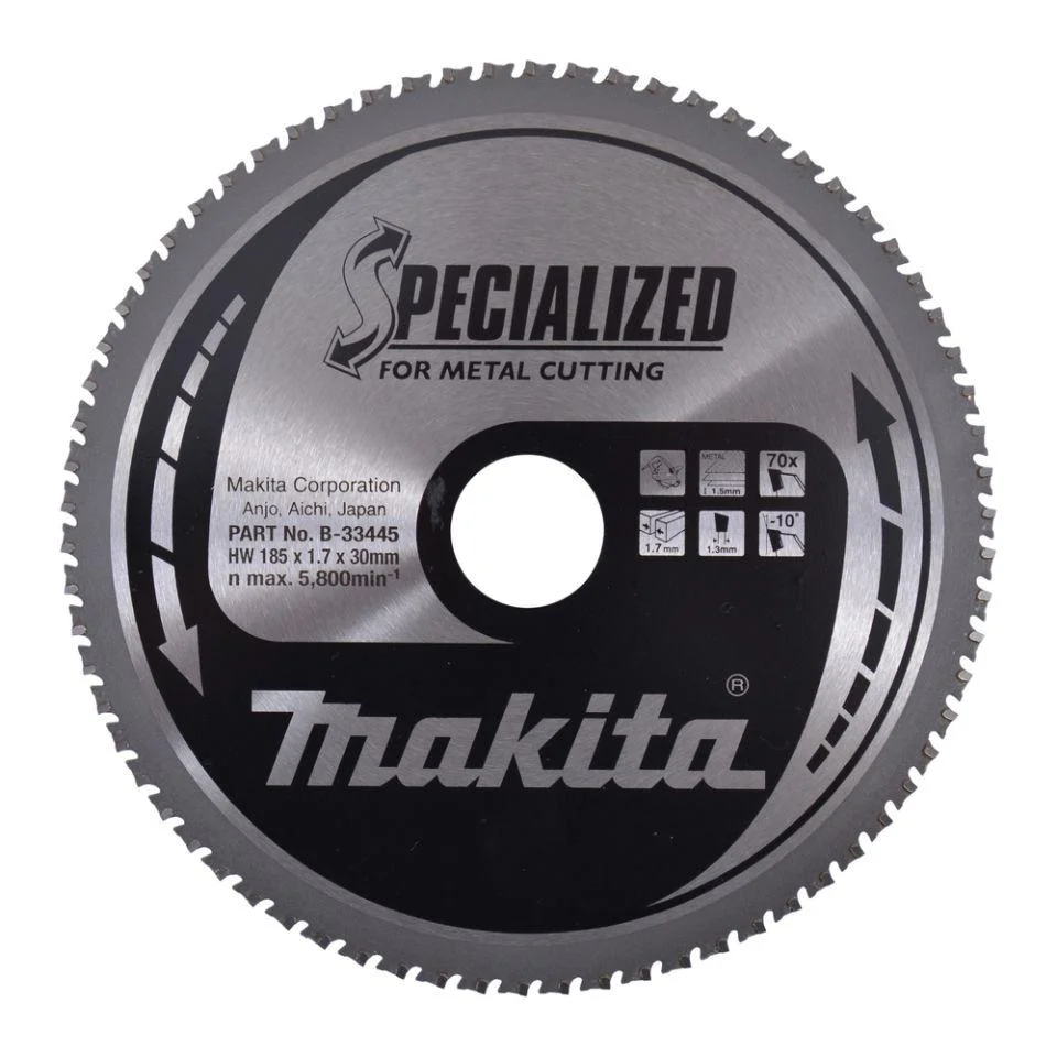 Makita List testere TCT Specialized, 180x30x70T, za metal