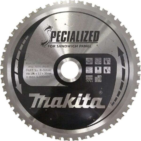 Makita List testere TCT Specialized, 235x30x50T, za panele