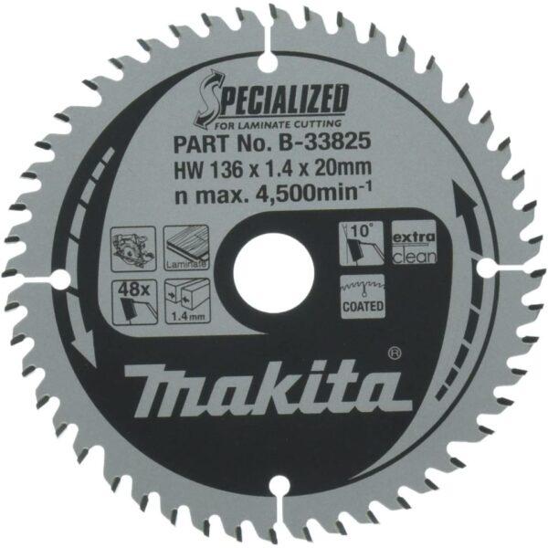 Makita List testere TCT, 136x20x48T, za drvo, laminat