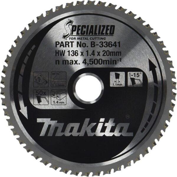 Makita List testere TCT, 136x20x50T, za metal